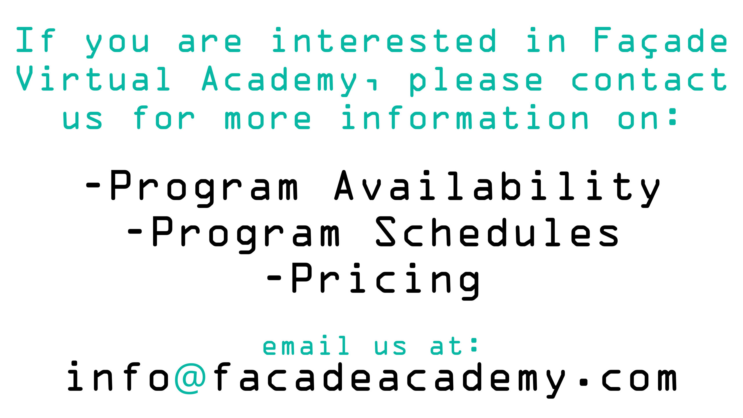 Façade Virtual Academy - Façade Academy of the Arts